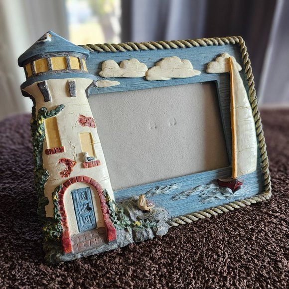 Sea | Accents | Lighthouse Seascape Photo Frame | Poshmark